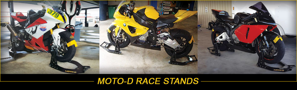 MOTO-D "RACE" Motorcycle Stands - the Best Front & Rear Sportbike Stands